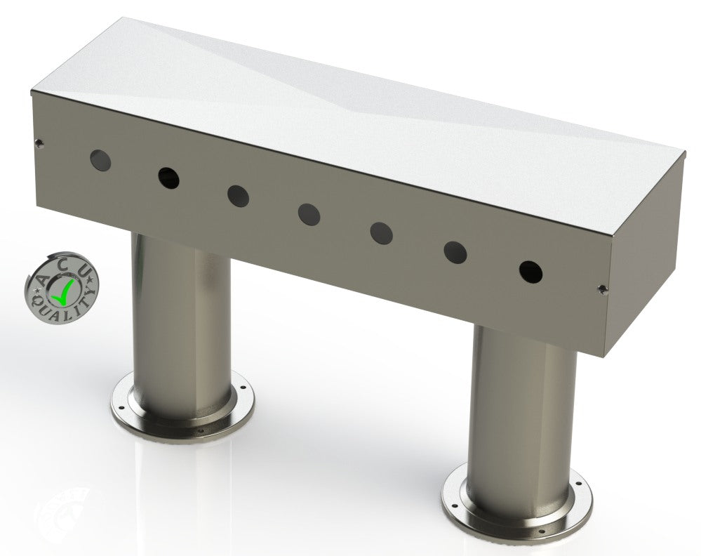 4" Double Pedestal Draft Beer "T" Towers – ACU Precision Sheet Metal