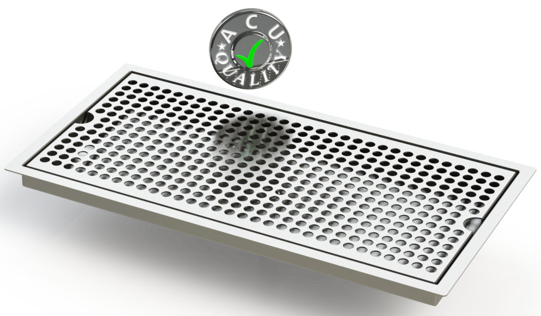 Beer Drip Tray | 8 x 16 Flush Mount Drip Tray – ACU Precision Sheet Metal
