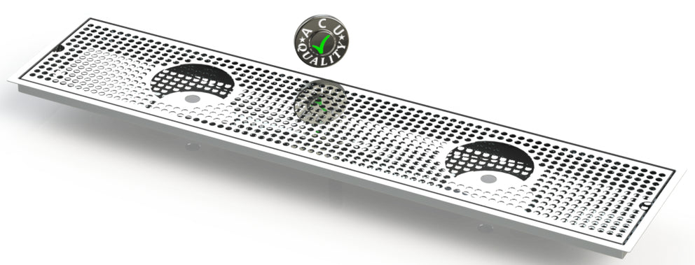 Built In Rinser Flush Mounted "Recessed" Draft Beer Drip Trays | ACU ...