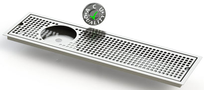 Built In Rinser Flush Mounted "Recessed" Draft Beer Drip Trays | ACU ...