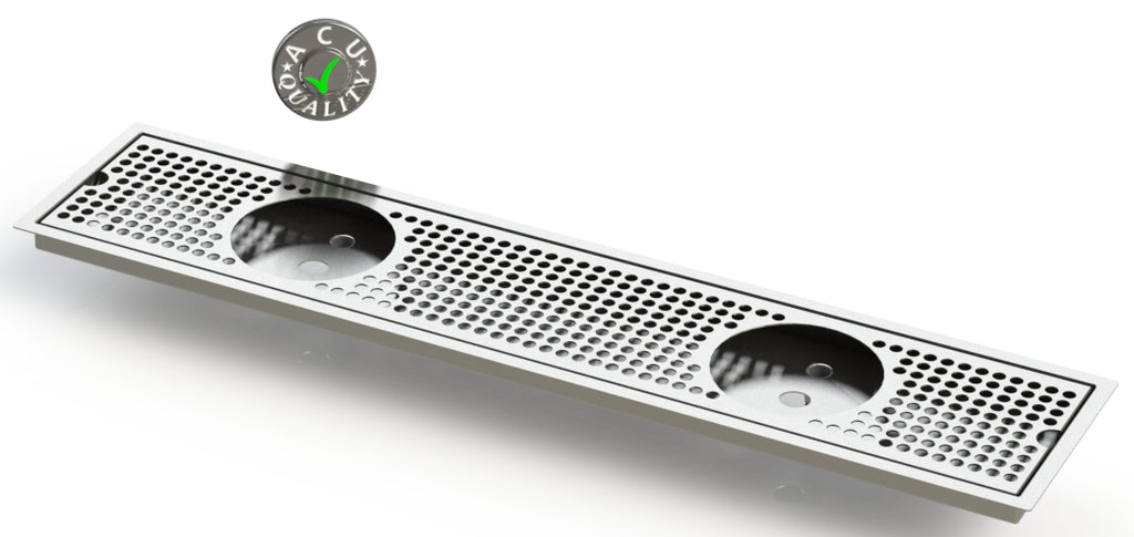 Built In Rinser Flush Mounted "Recessed" Draft Beer Drip Trays | ACU ...