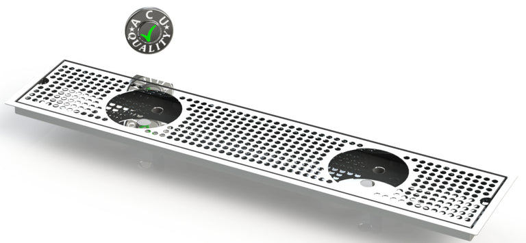 Built In Rinser Flush Mounted "Recessed" Draft Beer Drip Trays | ACU ...