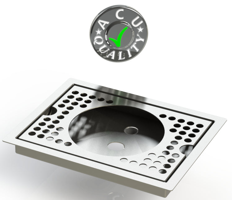 Built In Rinser Flush Mounted "Recessed" Draft Beer Drip Trays | ACU ...