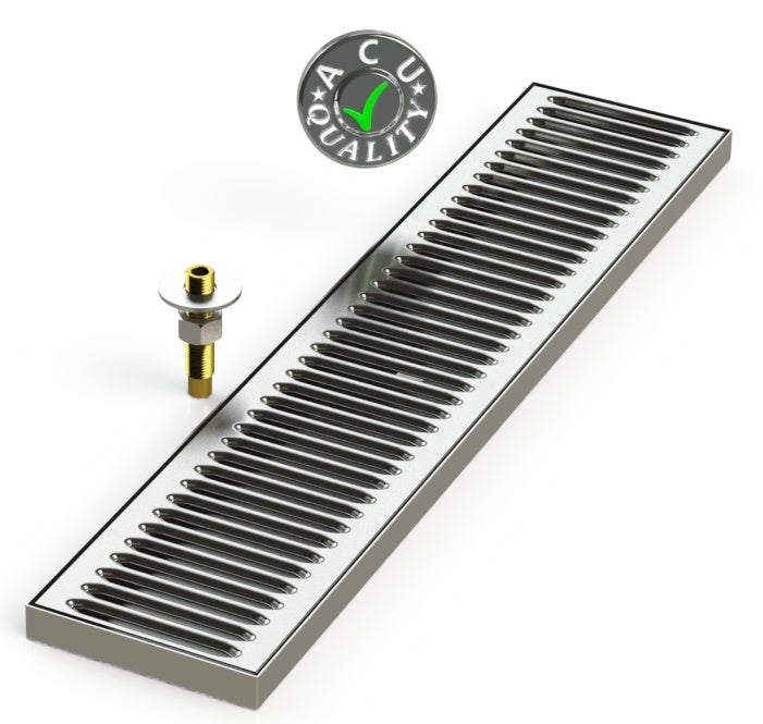 Surface Mount Drip Trays with Drain | ACU Precision Sheet Metal